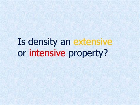 Density Mass Per Unit Volume Of A Substance