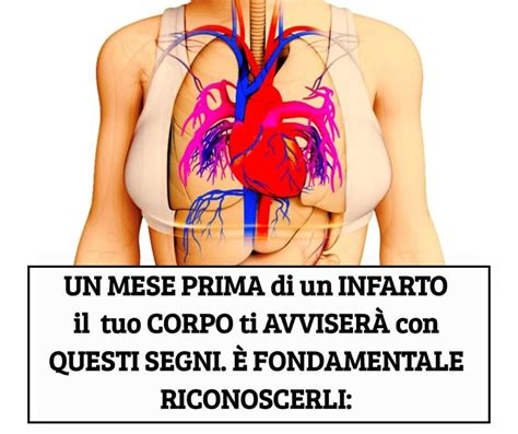 Un mese prima di un infarto il tuo corpo ti avviserà con questi segni È fondamentale