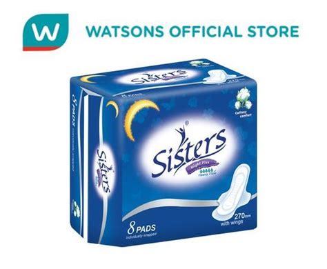 Sisters Night Plus Heavy Flow Cottony Comfort 8 Pads Lazada Ph