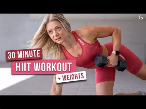 30 MIN SUPER SWEATY HIIT WORKOUT With Dumbbells Full Body No Repeat