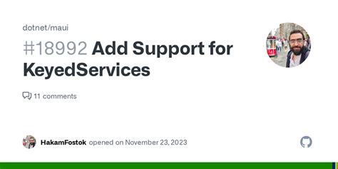 add support for keyedservices · issue 18992 · dotnet maui · github