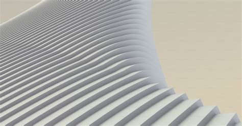 흰색 줄무늬 건축 미래 패턴 배경입니다 3d 렌더링 그림 사진 Unsplash의 산업 이미지