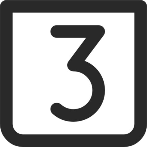 Number 3 Square Icon Download For Free Iconduck