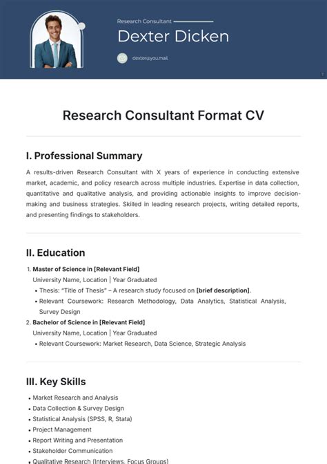 Free Academic Cv Templates To Edit Online And Download