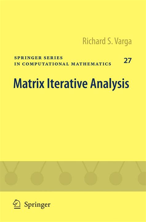 Matrix Iterative Analysis 2nd Edition Premiumjs Store