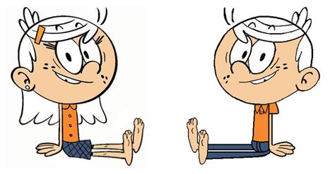 Lincoln Loud And Linka Loud Female Male Dibujos Animados Bonitos