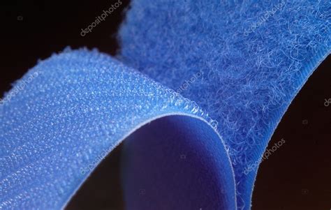 Hook And Loop Fastener Aka Velcro In Closeup Isolated On Black Stock Photo By MariaiC