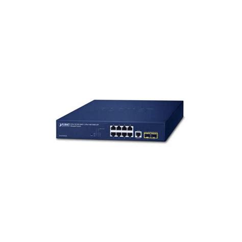 Planet 8 Port 10 100 1000t 2 Port 100 1000x Sfp Managed Switch