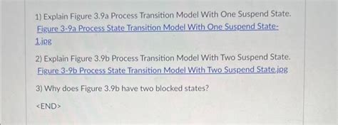 Solved Explain Figure A Process Transition Model With Chegg