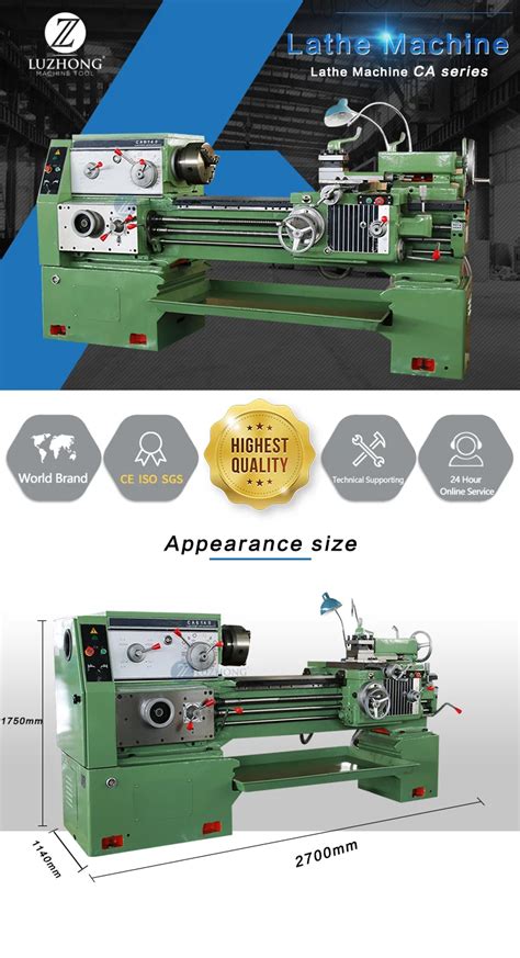 Horizontal Lathe Machines Metal CA6150 Reliable Efficient