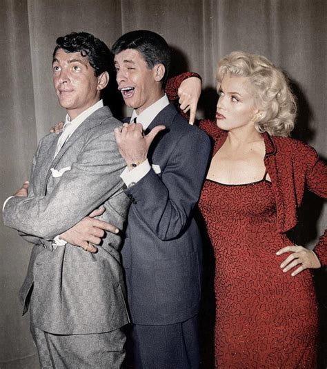 Dean Martin Jerry Lewis And Marilyn Monroe Colourised Gag