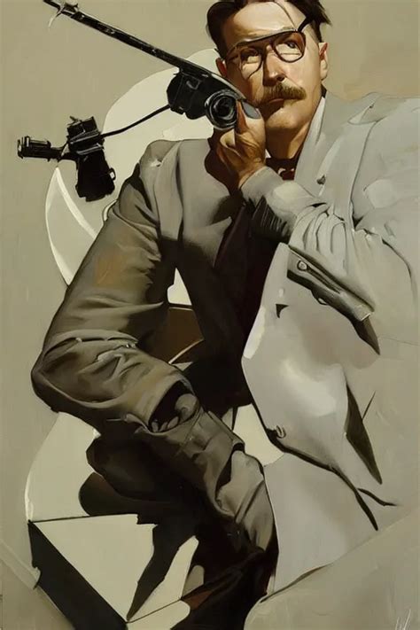 Mike Stoklasa Painting By Jc Leyendecker Phil Hale Stable Diffusion