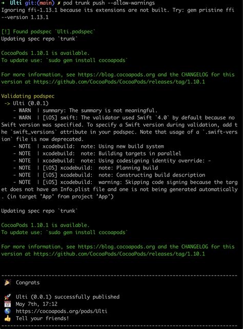 Tạo Thư Viện Public Trên Cocoapods