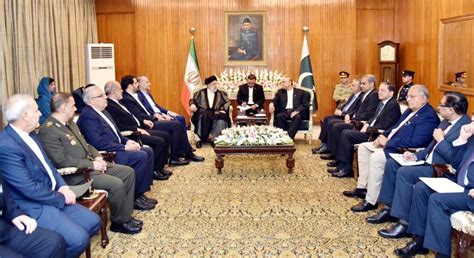 President Asif Ali Zardari And The Iranian President Dr Seyyed