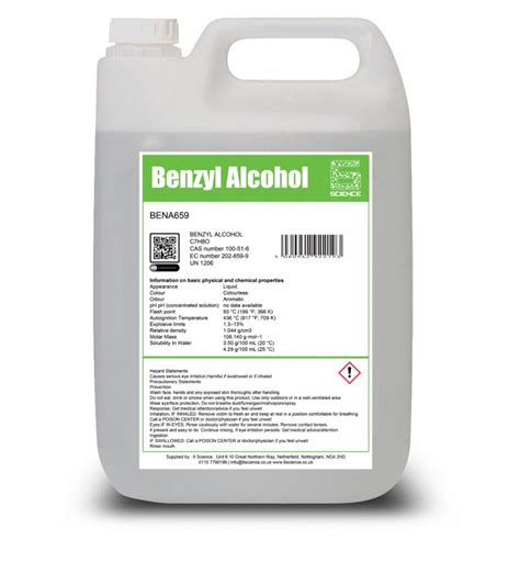 Benzyl Alcohol Bp Grade 6 Science