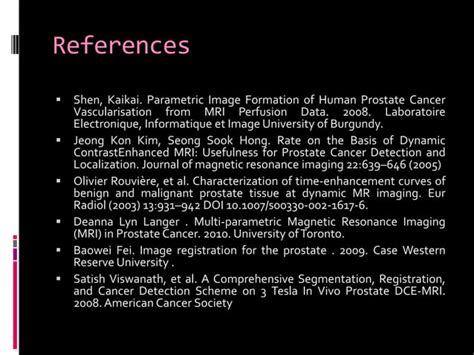 Post Processing Of Prostate Perfusion Mri Pptx Medical Tests Medical Health