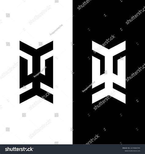Initial Letter W Modern Futuristic Logo 库存矢量图免版税 Shutterstock