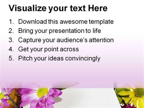 Spring Flowers Beauty PowerPoint Background And Template