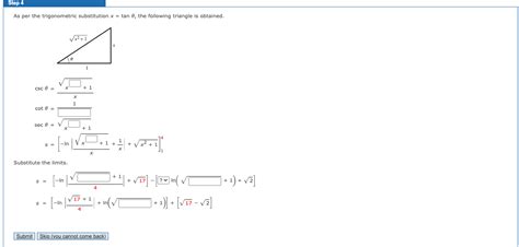 Solved As Per The Trigonometric Substitution X Tanθ The