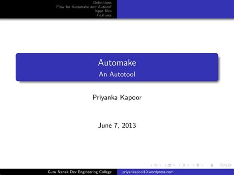 Automake Ppt