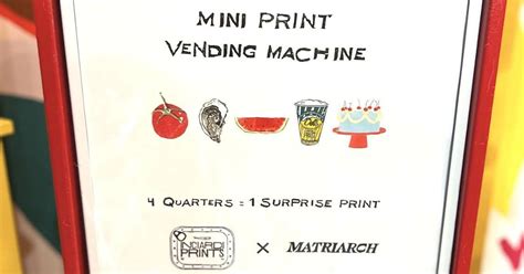 My Current Obsession Vending Machine Mini Prints Local Scoop