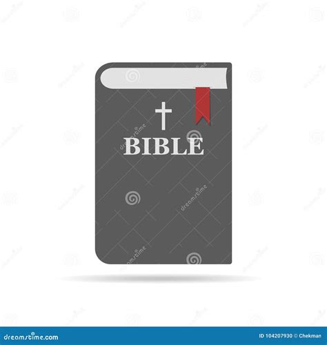 Bible Flat Icon Vector Illustration Stock Illustration Illustration Of Paper Graphic 104207930