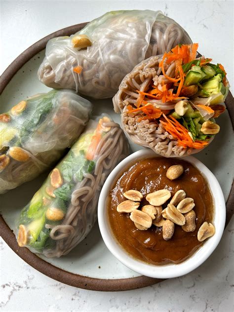Vegan Thai Noodle Salad With Peanut Dressing Rachlmansfield