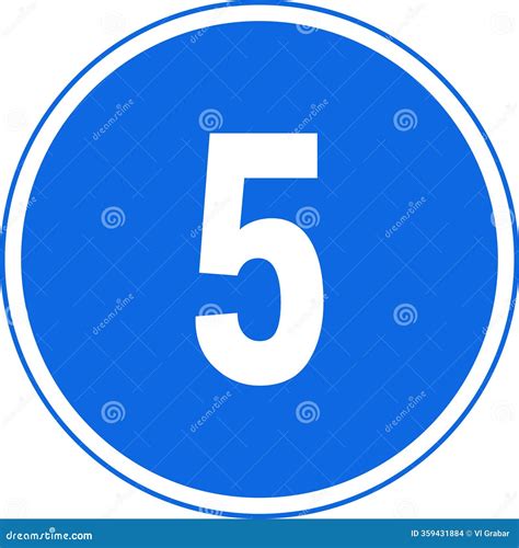 Minimum Speed Limit Icon Set Of Blue Road Signs Of 5 140 Kmh Circle