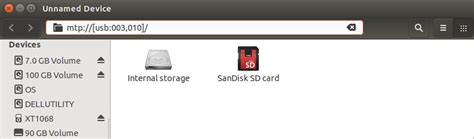 How To Access Android Devices Internal Storage And Sd Card In Ubuntu
