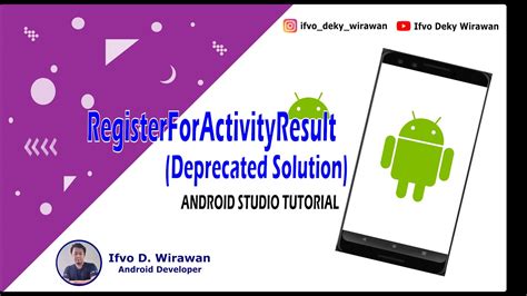 New Method For Startactivityforresult Deprecated Solution Android