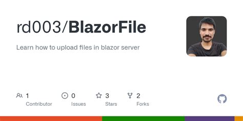 Github Rd Blazorfile Learn How To Upload Files In Blazor Server