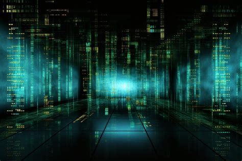 Fondo de pantalla de computadora con patrón de datos de código binario para conceptos de