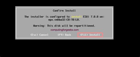 Install VMware VSphere ESXi On Bare Metal Servers ComputingForGeeks