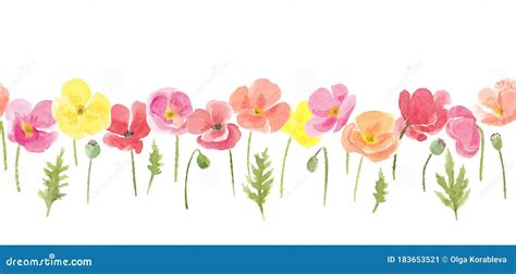 Meadow Composition Of Wild Weeds And Plants And Grass Silhouette