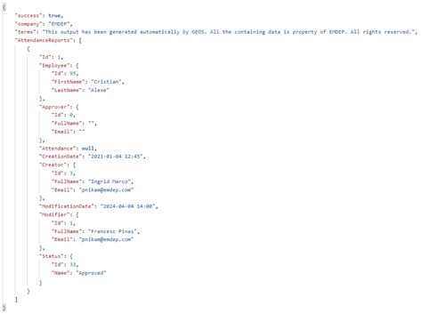 GEOS API Documentation