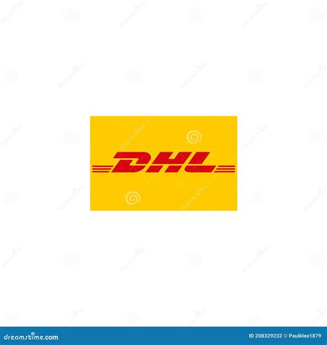 Dhl Logo Editorial Illustrative On White Background Editorial Photography Illustration Of