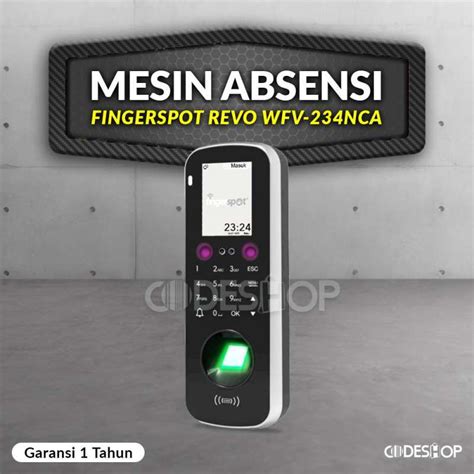 Jual Mesin Fingerprint Absensi Fingerspot Revo WFV NCA Akses Pintu Scan Wajah Telapak Tangan