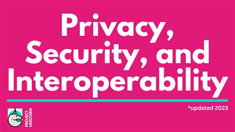 Privacy Security Interoperability — Project Unicorn