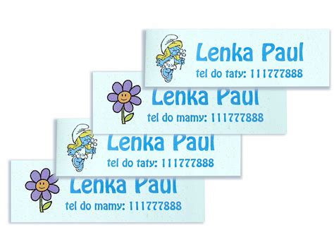 Kolorowe Naklejki IMIENNIKI Metki IMIENNE HD 68szt 6891182709 Allegro Pl