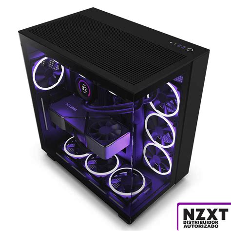 Nzxt H9 Flow Atx Mid Tower Incluye 4 Ventiladores Sin Rgb