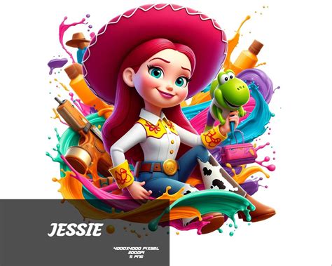 5 Png Toy Story Jessie Png Cowgirl Jessie Splash And Watercolor Png Toy