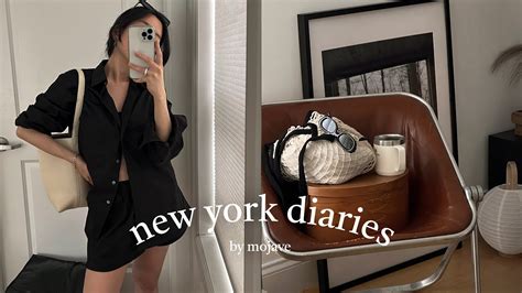 뉴욕 브이로그🗽 여름 데일리룩 And 언박싱 직장인 일상 트위스트 갈릭 브레드 귀여운 레스토랑 발견 분위기 좋은 로컬