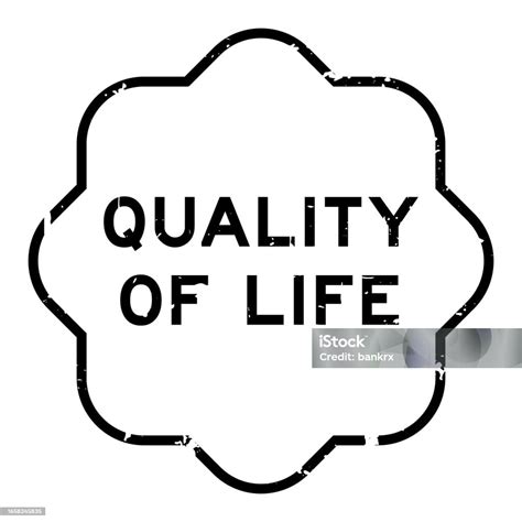 흰색 바탕에 그런지 검정색 삶의 질 단어 고무 인감 스탬프 Mental Wellbeing에 대한 스톡 벡터 아트 및 기타 이미지