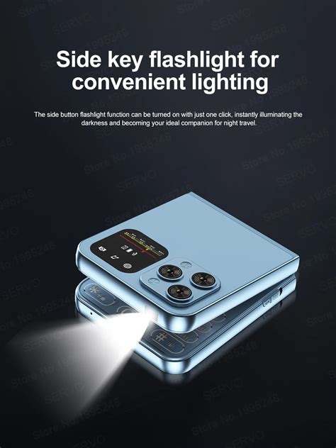 Servo A70 Pro 2 микрофонный раскладной телефон с Sim картой 3g Wcdma