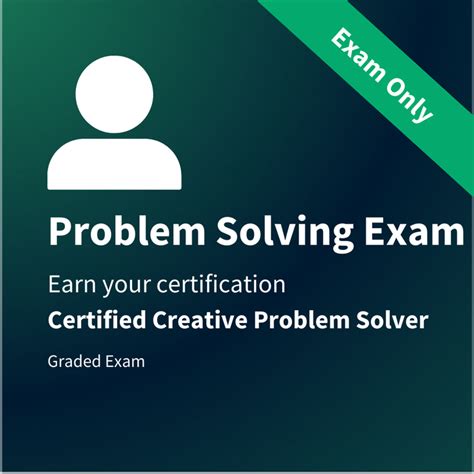 problem solving certification exam —
