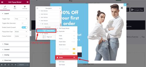 Remove Popup Modal Documentation For Themes