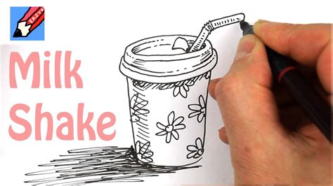 Milkshake Drawing Realistic See More Ideas About Realistic Drawings
