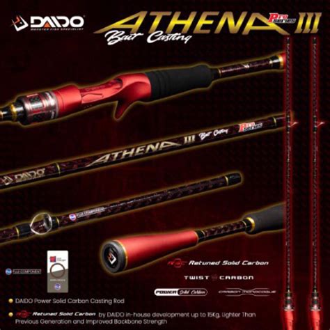 Jual Joran BC Daido Athena III Pro Series Baitcasting Ring Fuji Shopee Indonesia