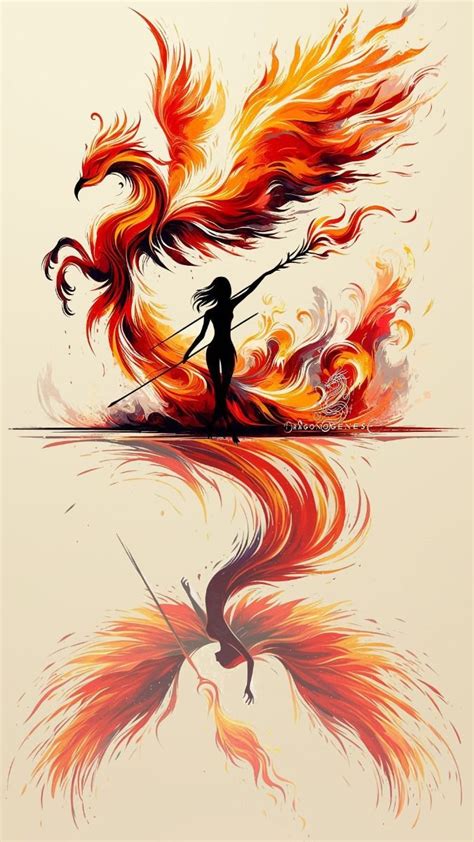 Ωψ Flamekeeperess In 2024 Phoenix Artwork Phoenix Tattoo Design