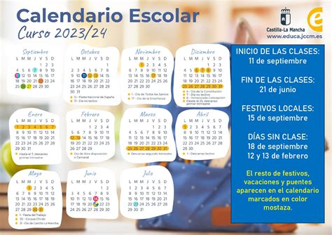 CALENDARIO ESCOLAR 2023 2024 IES Sierra Del Segura Elche De La